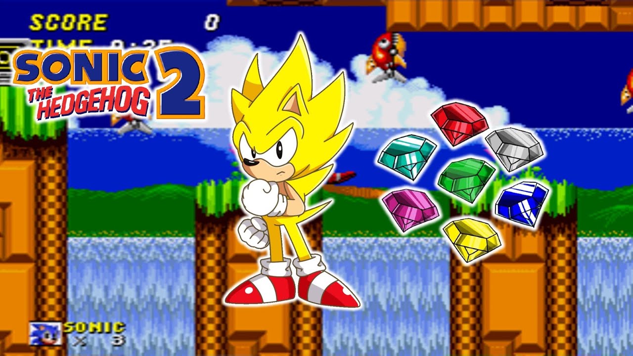 Sonic 2 Todos os Checkpoints + Super Sonic (Emerald Hill) - YouTube