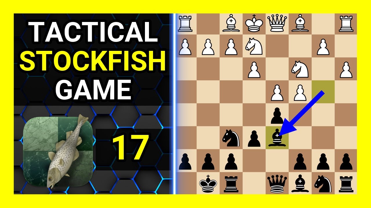 Tactical Stockfish 17 Chess Game, Nimzo-Indian Defense, Simagin ...