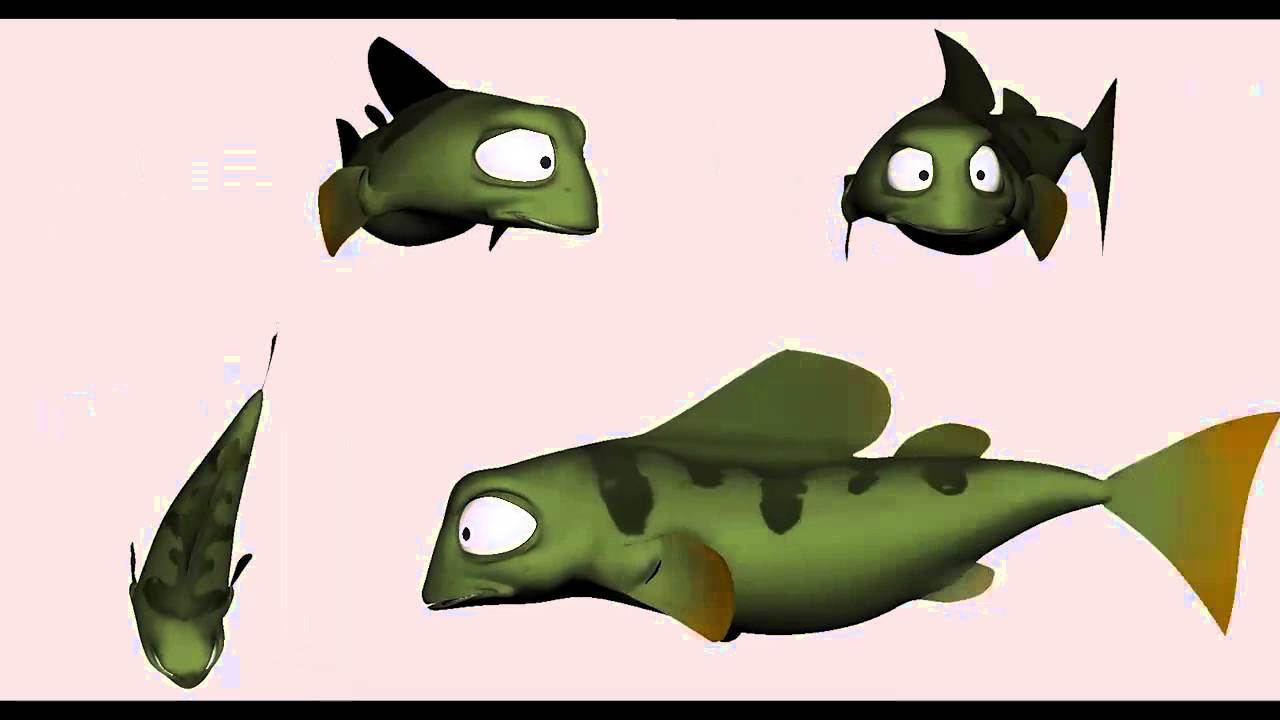 Fish Swim Cycle - Multiple Angles - YouTube