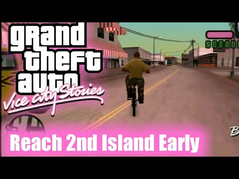 GTA Vice City Stories-How to reach 2nd Island Early(Vice City Beach and ...