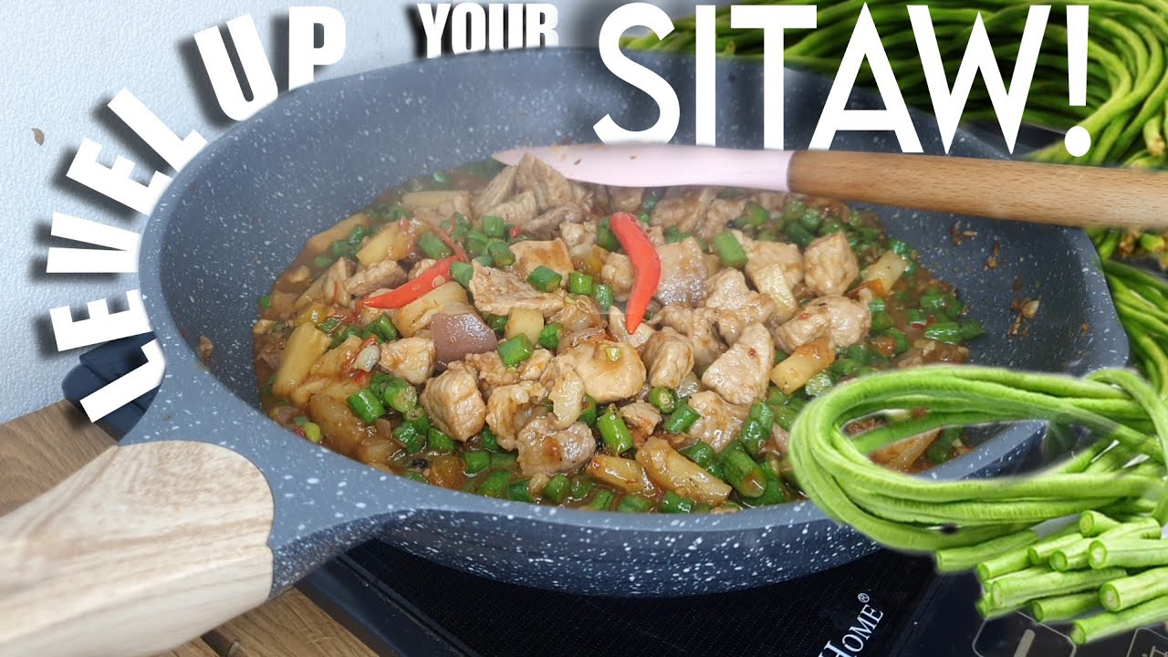 SITAW to the NEXT LEVEL! [SPICY STIR FRY SITAW w/ BAGOONG] Wag puro ...