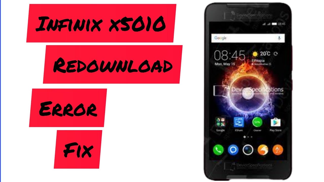 Infinix X5010 Redownload Error Problem Fix - Youtube