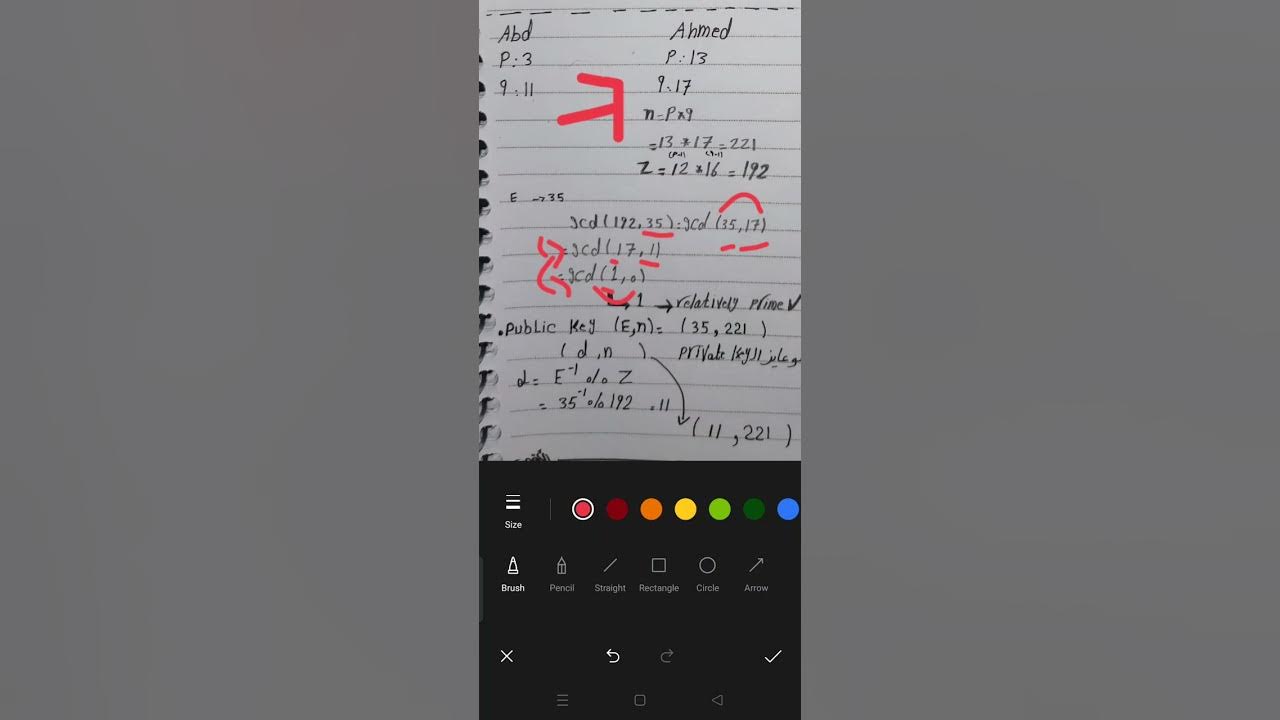 RSA algorithm (sec 5) - YouTube