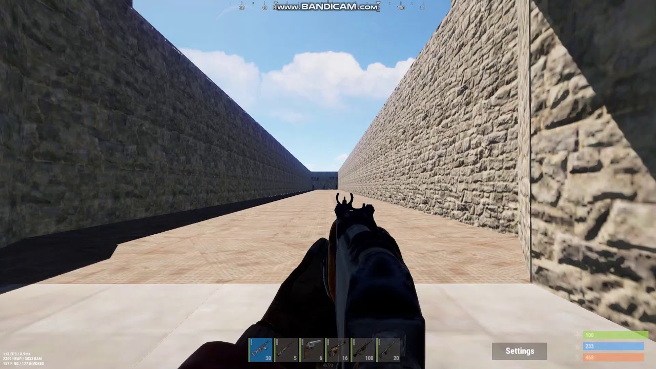 [RUST]Training 100m ak spray - YouTube