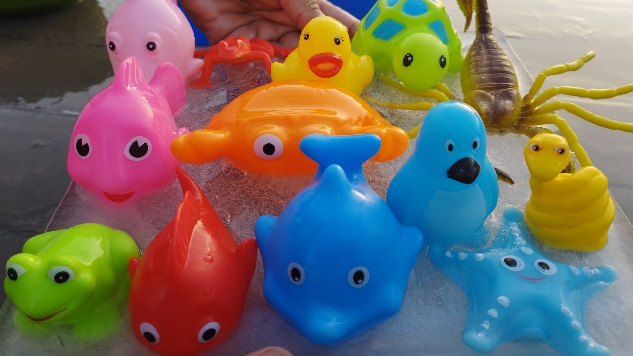 Frozen Sea Animal Toy Sensory Ice l Sea Animal Toys Frozen l sea ...