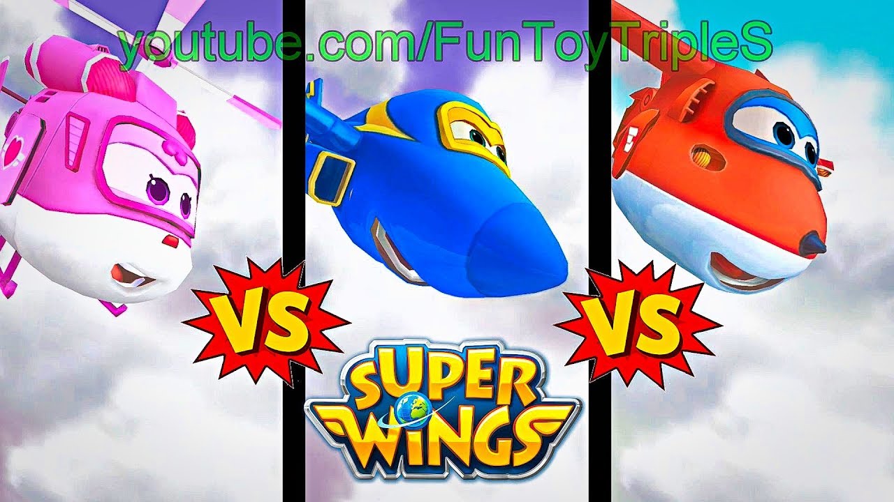 Super Wings : Jett Run - 3 Players #4 Dizzy vs Jerome vs Jett - Tokyo ...