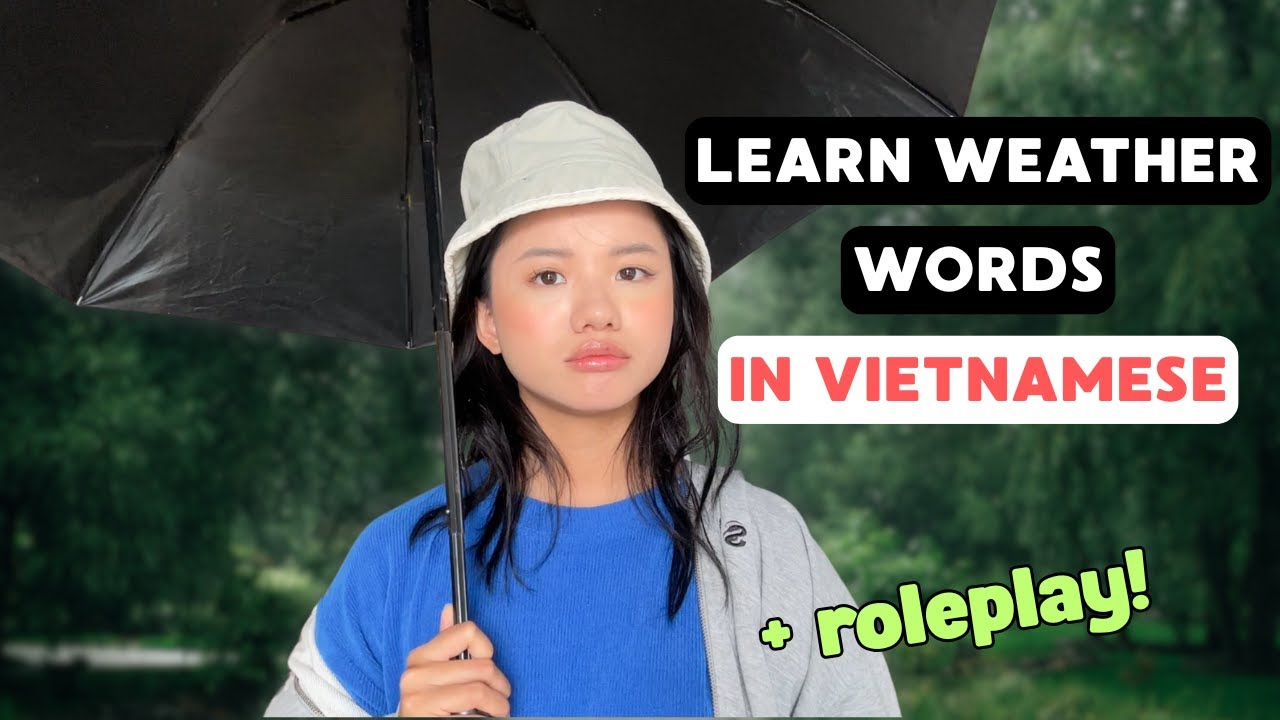 learn weather vocabulary words (+roleplay)【Vietnamese Comprehensible ...