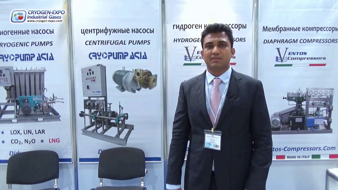Ujjwal Didwania (Ventos Compressors / Italy) about 16th Cryogen-Expo ...