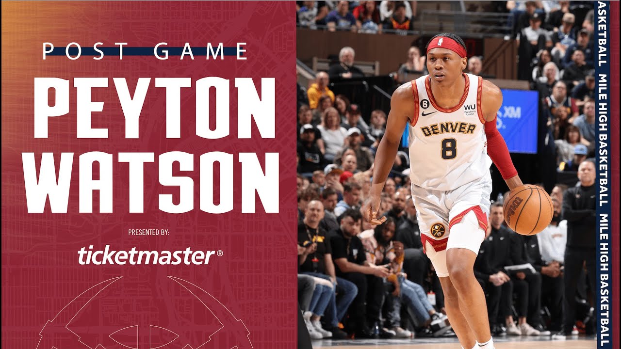 Nuggets Postgame Media: Peyton Watson | DEN vs. UTA - YouTube