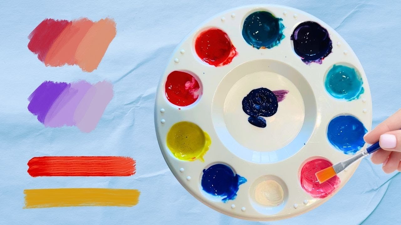 How To Make Colors From Mixing Three Primary Colors - Color Theory ...