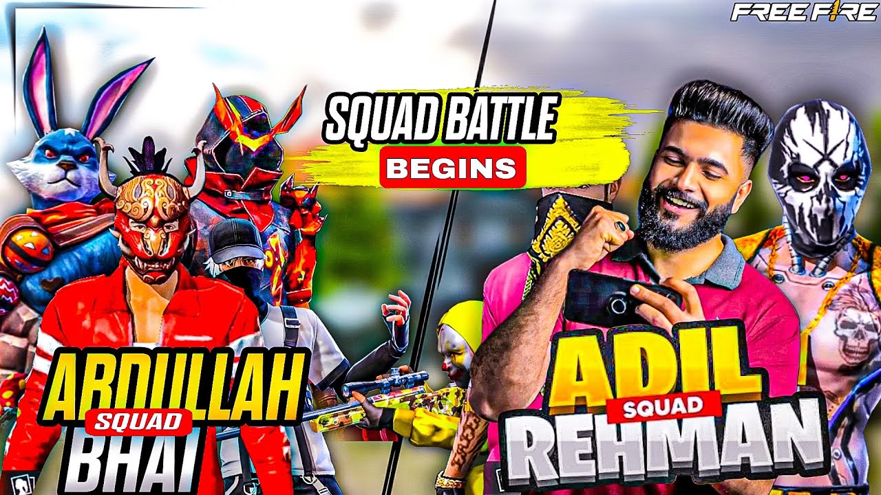 Abdullah Bhai Squad vs Adil Rehman Squad | 4 vs 4 Room with Adil Rehman ...