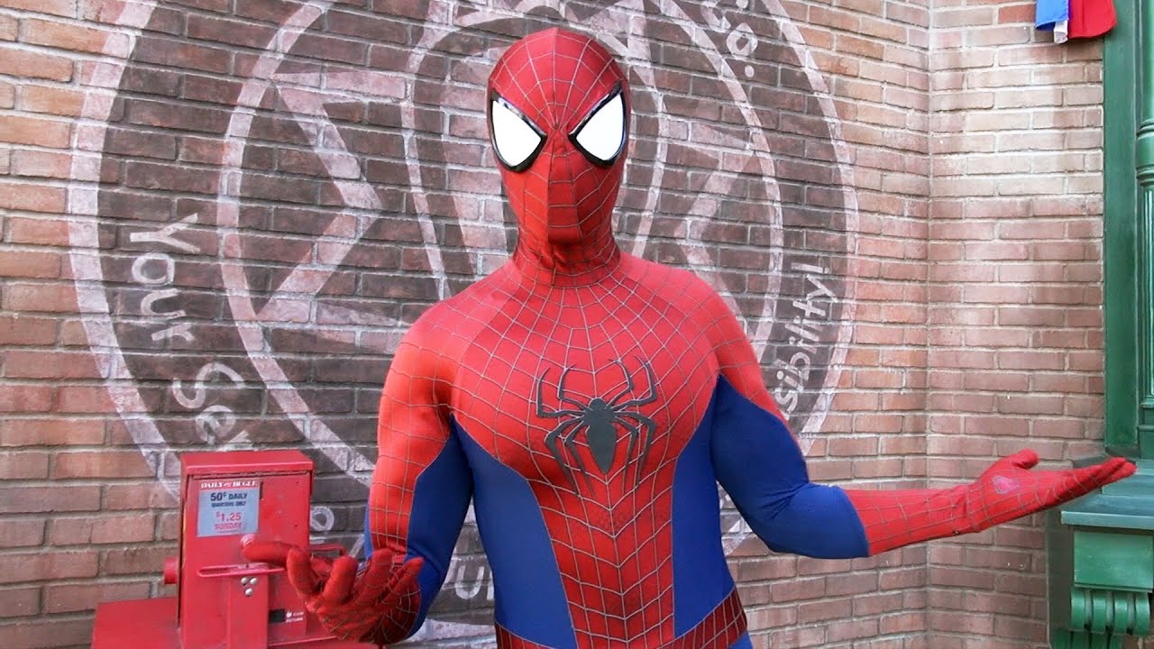 Captain America & Spider Man Meet & Greet at Disney California ...