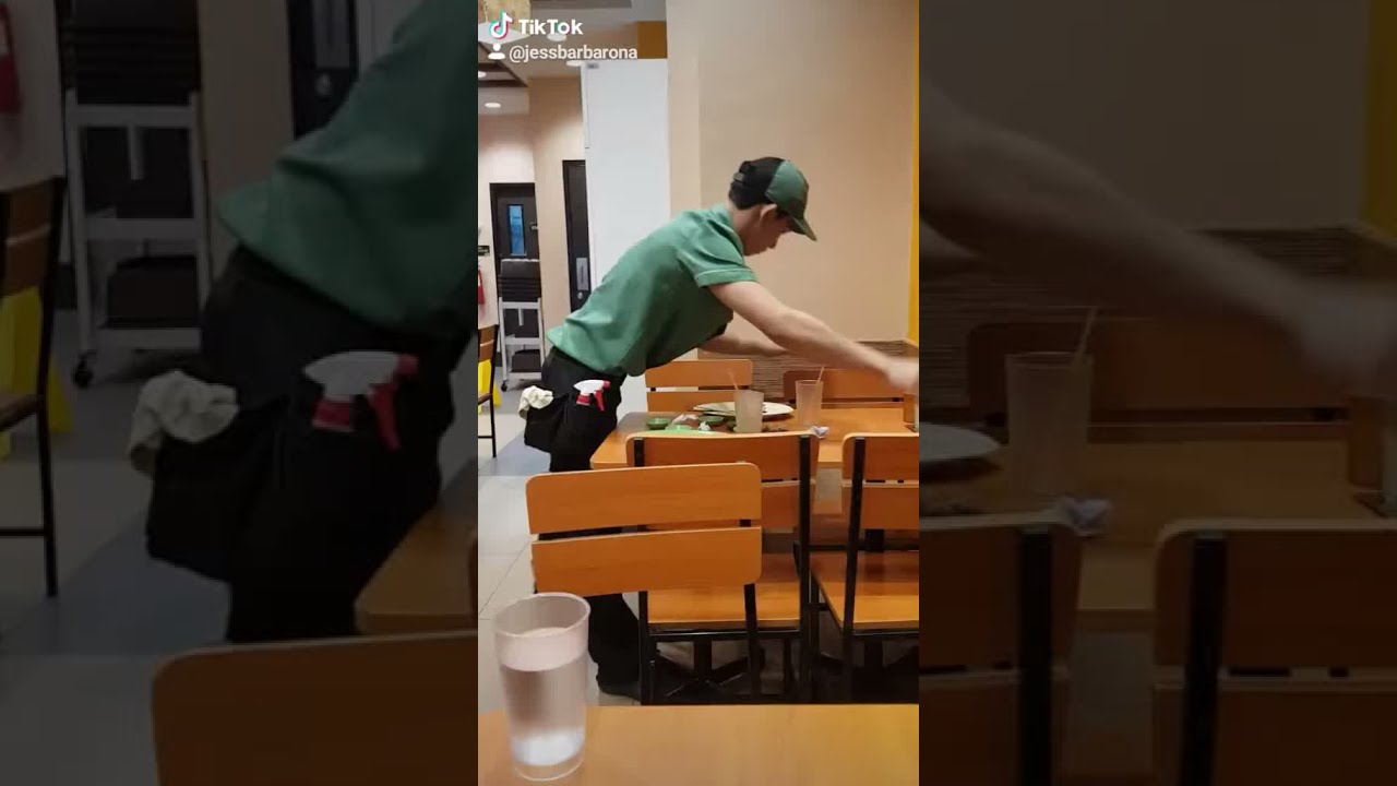 Bussing the table - YouTube