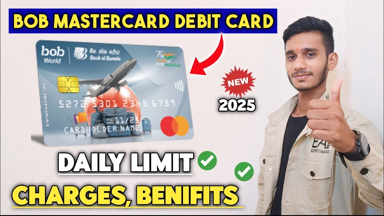BOB MasterCard Classic Debit Card Limit Charges Benifits । BOB Debit ...