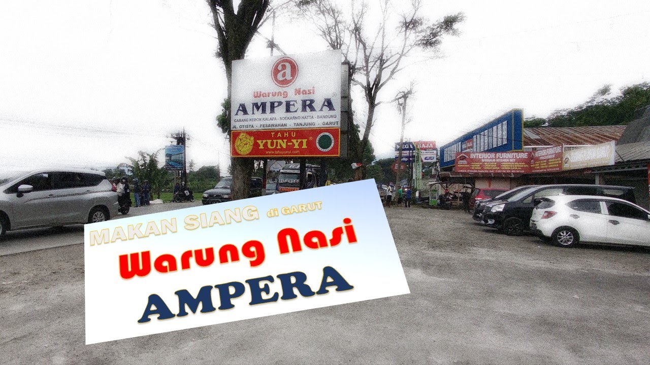 Warung Nasi Ampera Garut | Makan Siang Ambil Sendiri - YouTube