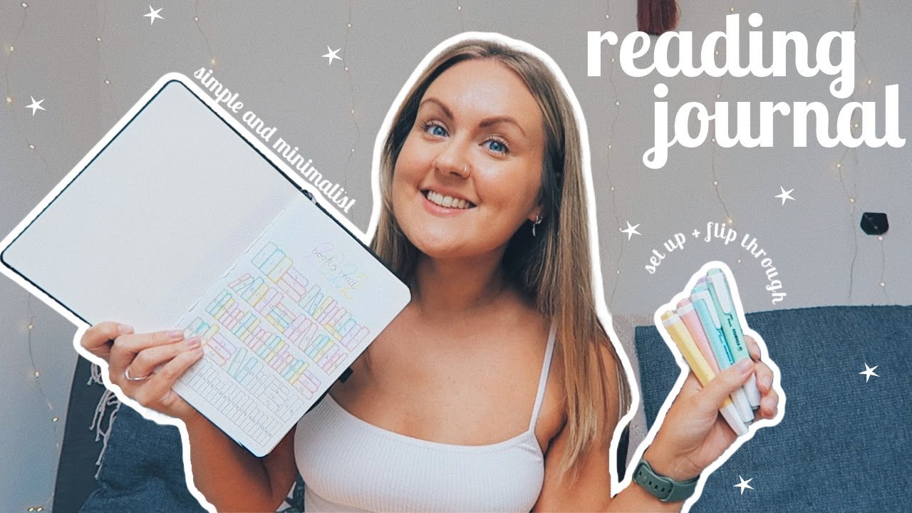 SETTING UP MY READING JOURNAL | simple and minimalist (vlog style set up + flip through) 📖 - YouTube