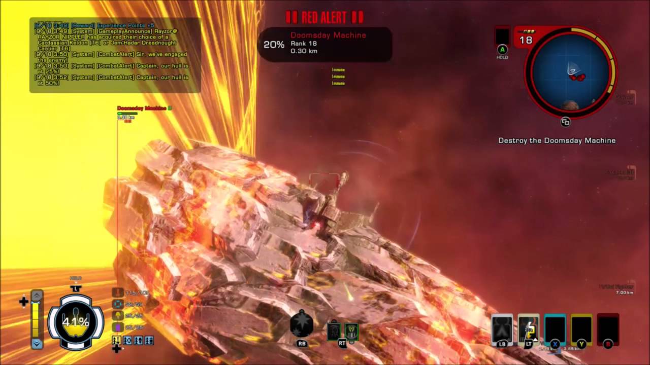 StarTrek Online - Doomsday Machine Space Ship Battle [ Xbox One ] - YouTube