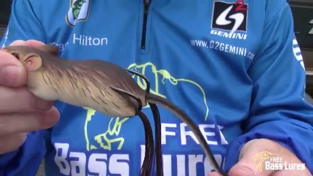 Free Bass Lures (LiveTarget Field Mouse) - YouTube
