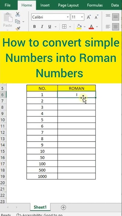 How to convert simple numbers into Roman numbers - YouTube