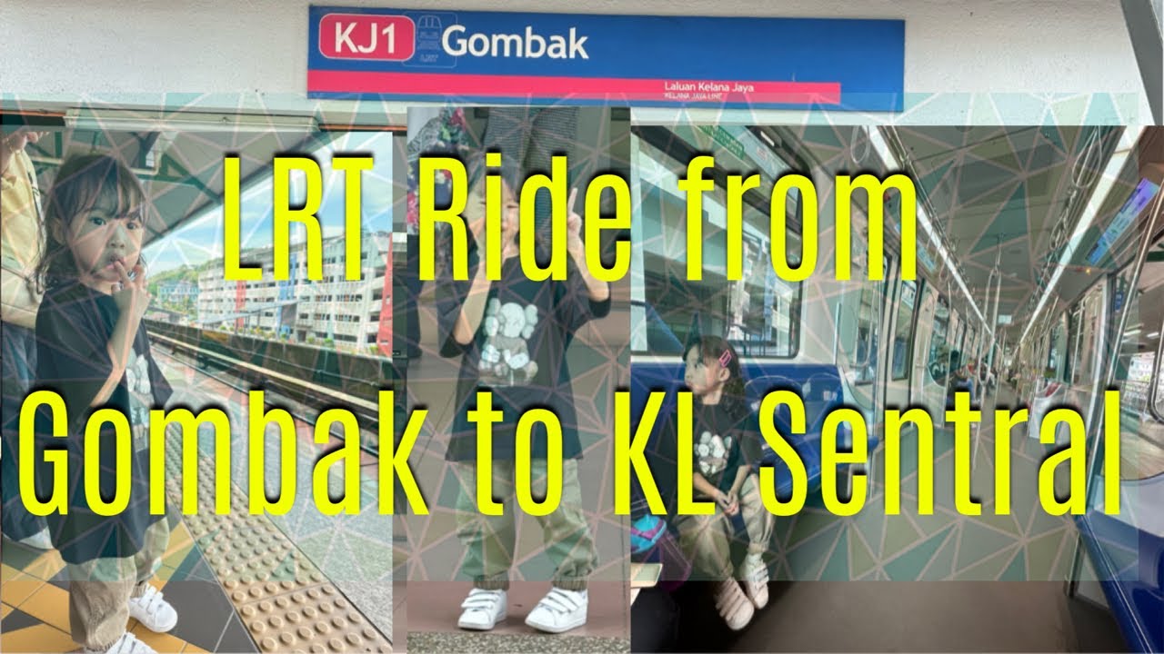 Train Ride from LRT Gombak to KL Sentral - YouTube