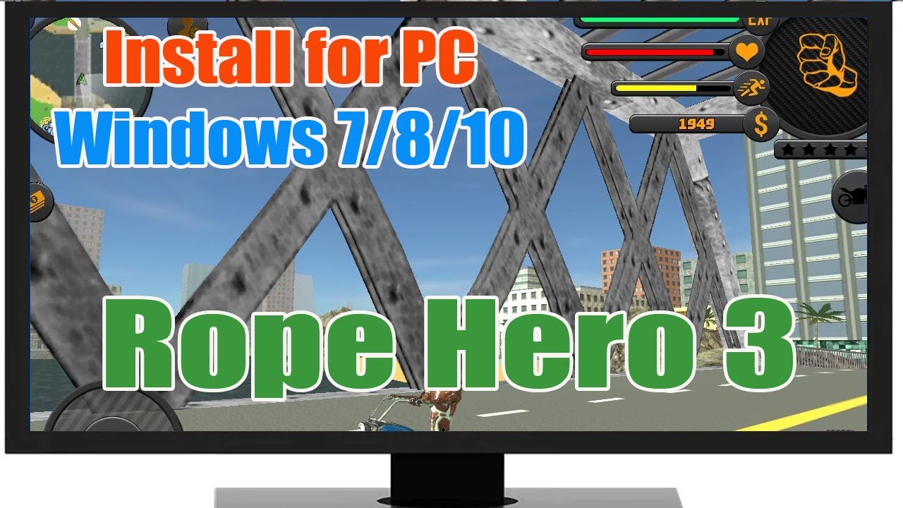 Rope Hero 3 for PC Windows - Soft4WD - YouTube