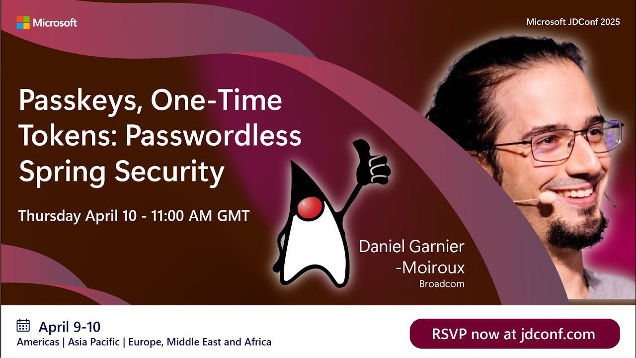 Passkeys One Time Tokens Passwordless Spring Security - YouTube