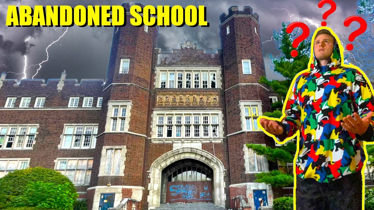 Exploring The Abandoned Castle School *Unexpected Guests Inside!* - YouTube