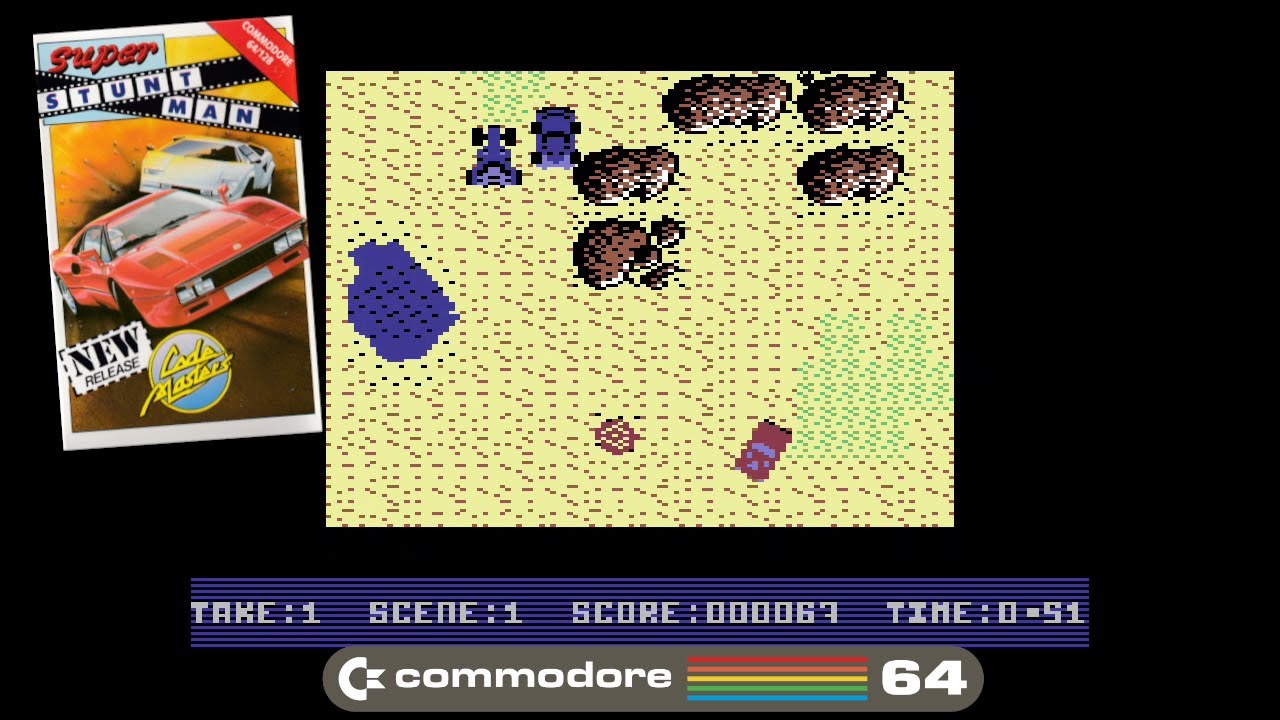 Commodore 64 Games - Super Stuntman - YouTube