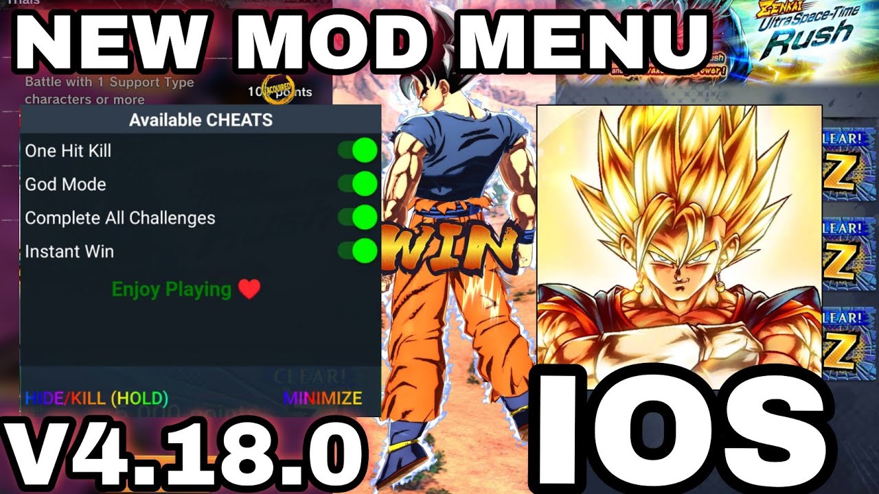 Dragon Ball Legends MOD MENU v4.18.0 IOS / Dragon Ball Legends ios hack ...