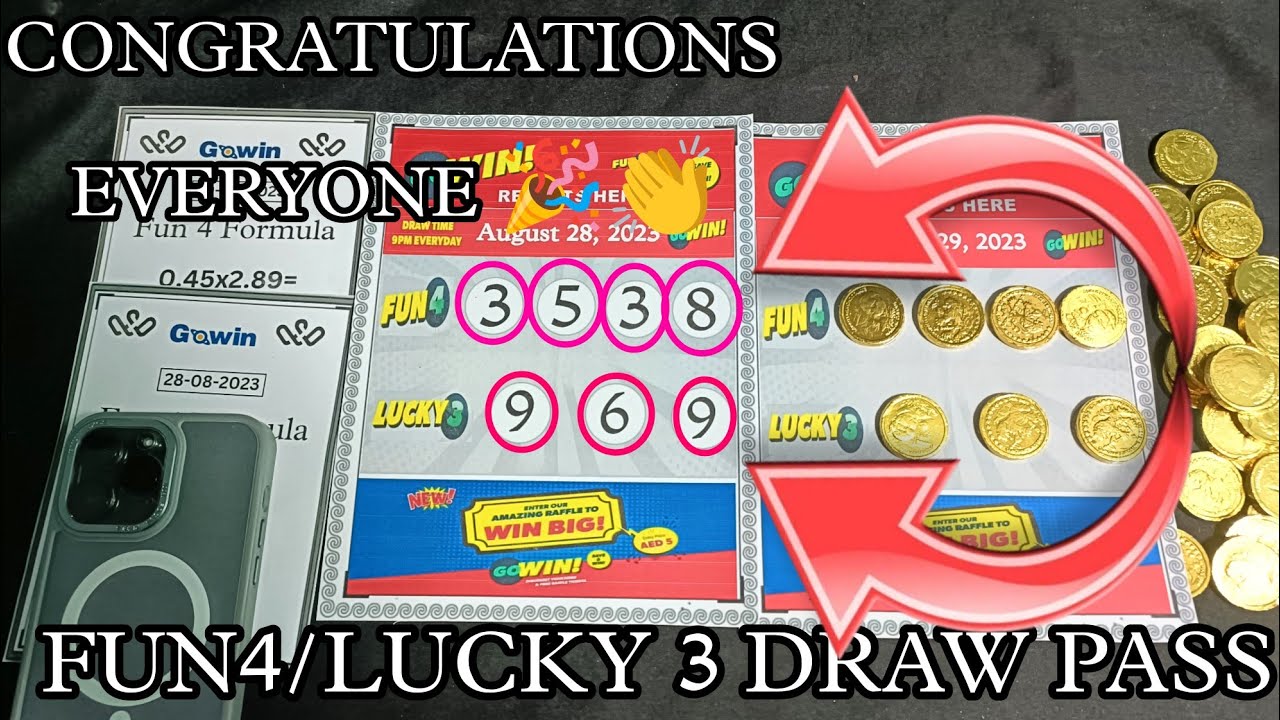 GoWin Draw Result for August 29,2023|| .#GoWin |FUN 4| Lucky 3| Super 6 ...