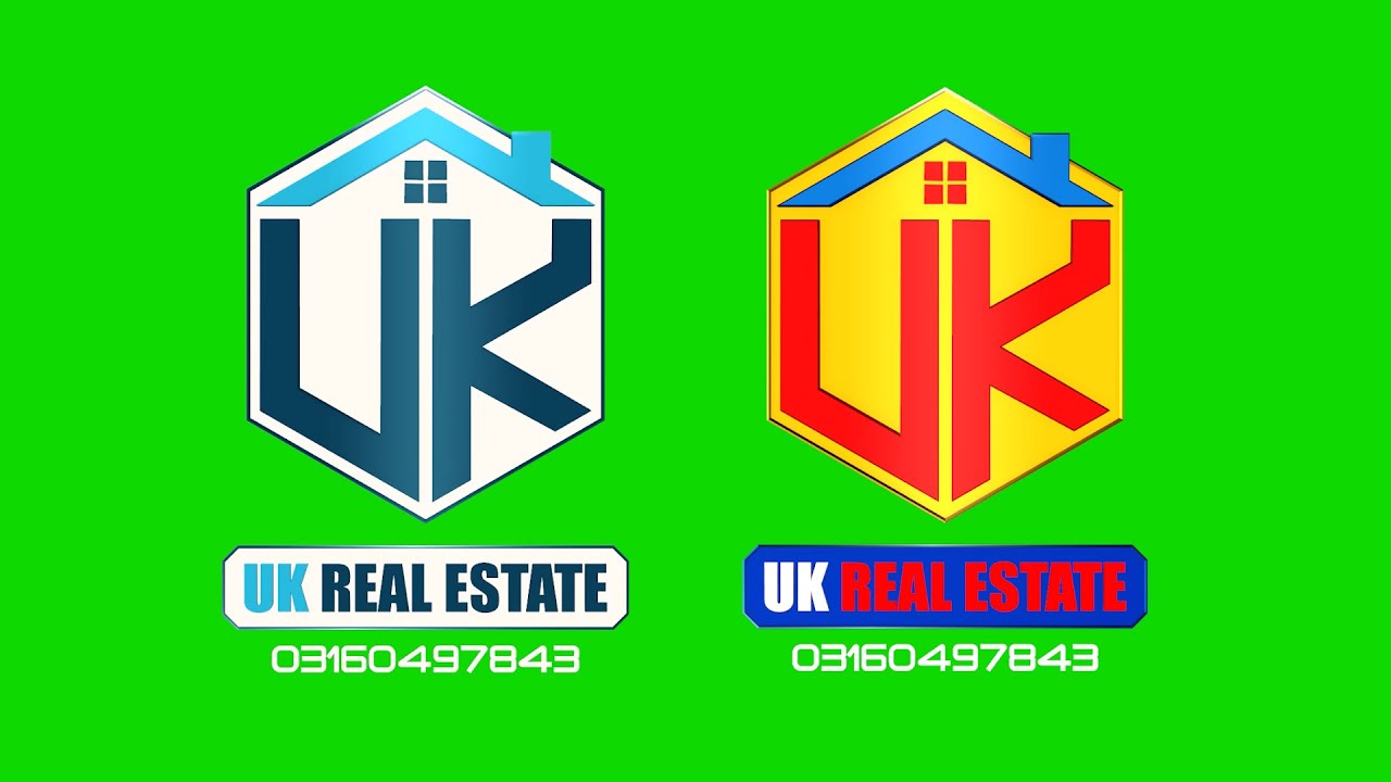 UK Real estate 3D Animation Logo | Motion Graphics | KHAN GFX - YouTube
