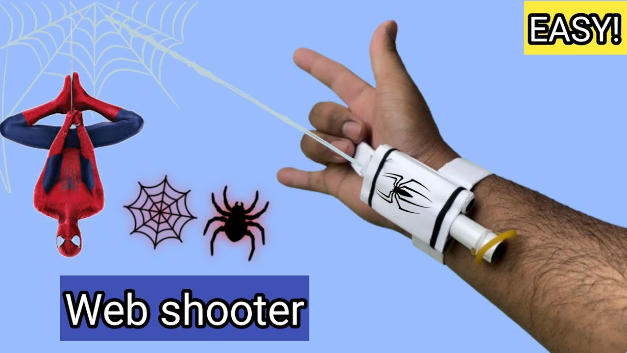 how to make a paper Spider-Man web shooter paper craft /spider man web ...