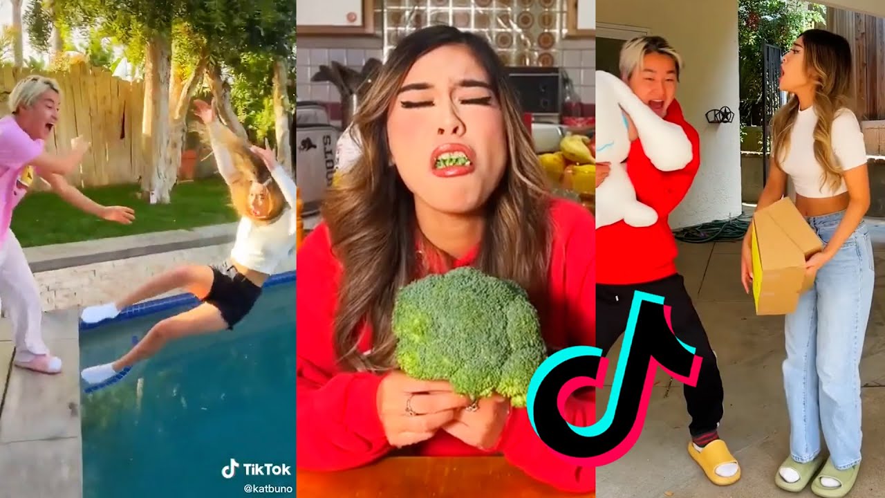 FUNNY Zhong & Kat Buno TikTok FOOD CHALLENGE Compilation 🥦 - YouTube