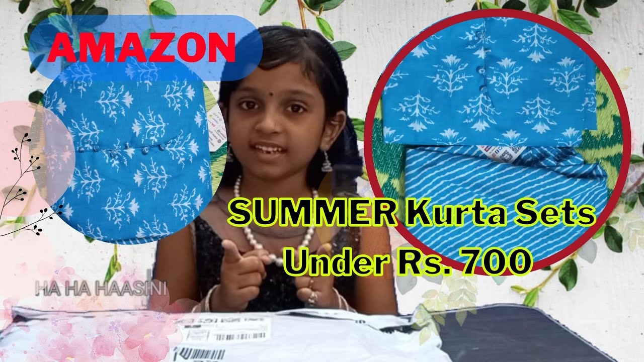 Offer 🔊 AMAZON SUMMER Kurta Sets Under Rs. 700 | Kurta Haul | Super ...