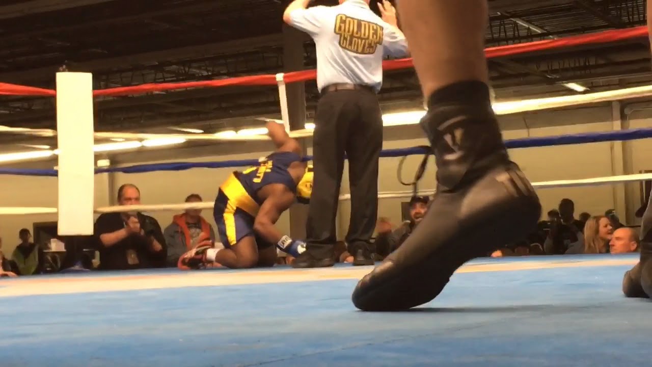 Patrick Pierson KOs Tyler McLemore in West Michigan Golden Gloves - YouTube