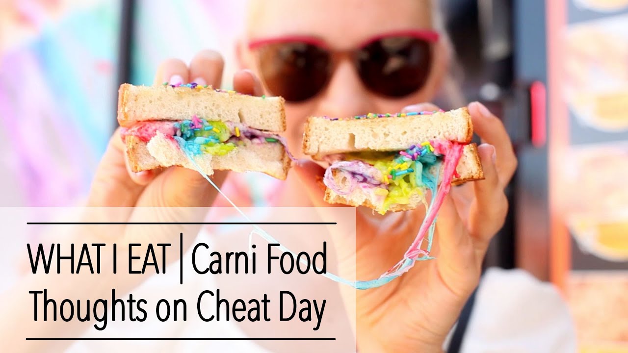 WHAT I EAT in a Day - Do I Do CHEAT DAY - Carnie Food FTW! - YouTube