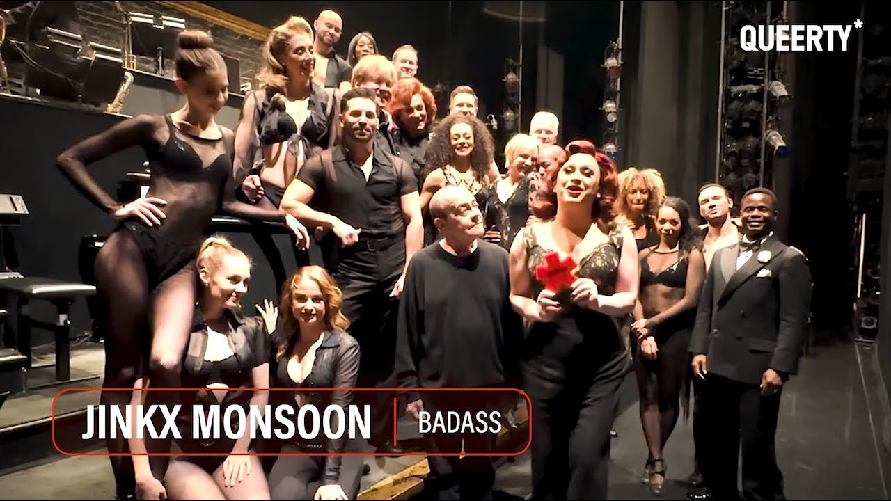 Jinkx Monsoon Accepts the BADASS Award at the 2023 Queerties Awards ...