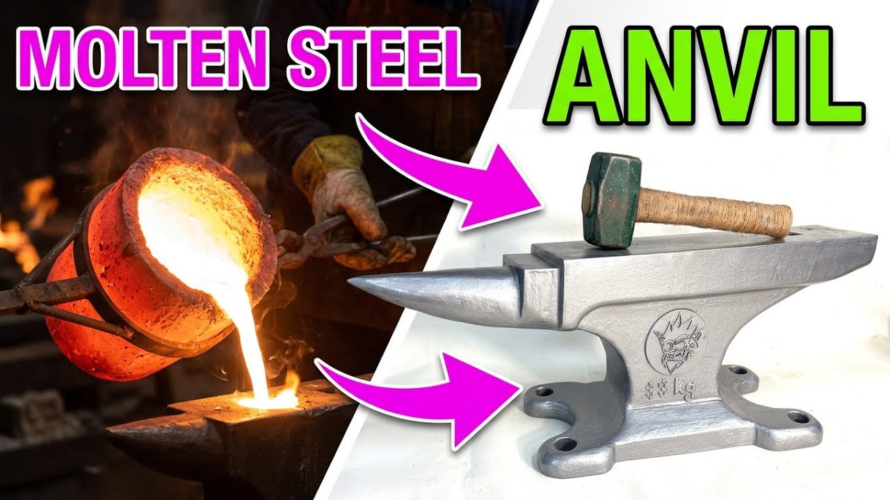 I Built the Pattern for the Ultimate Knife Making Anvil - YouTube