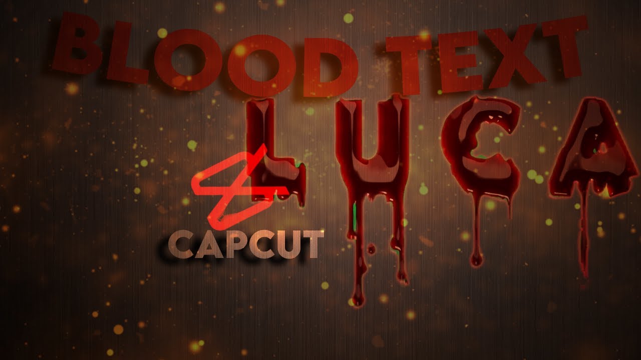 BLOOD Text Like After Effects || CapCut Tutorial || XENOZ Like Text - YouTube