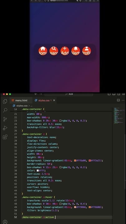 Menu 😱 Html Css Js Coding Kesfet Istanbul Fyp Php Github Youtube