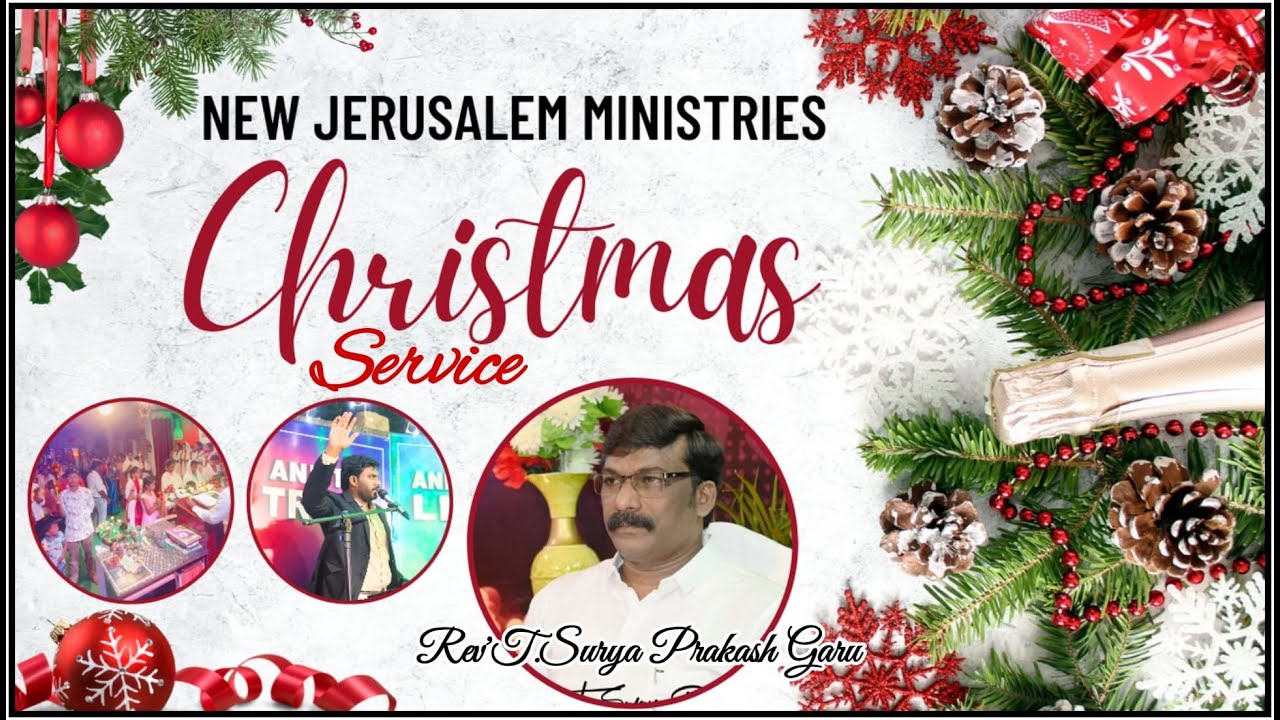 🛑🅻︎🅸︎🆅︎🅴︎ || NJM Church || Christmas Service || Rev'T.Surya Prakash ...