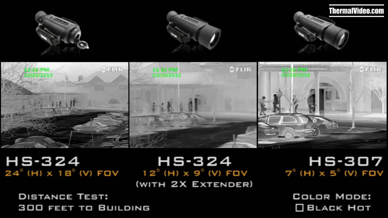 FLIR H-Series Range Comparison HS-324 HS-307 - YouTube