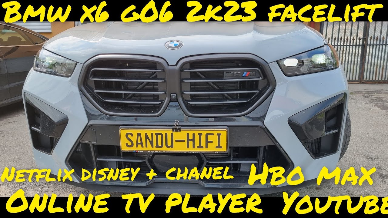 BMW X6 G06 2K23 FACELIFT ANDROID BOX NETFLIX HBO MAX DISNEY CH ONLINE ...
