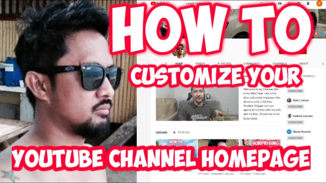 How To Customize your YouTube Channel Homepage | YouTube Tips and ...