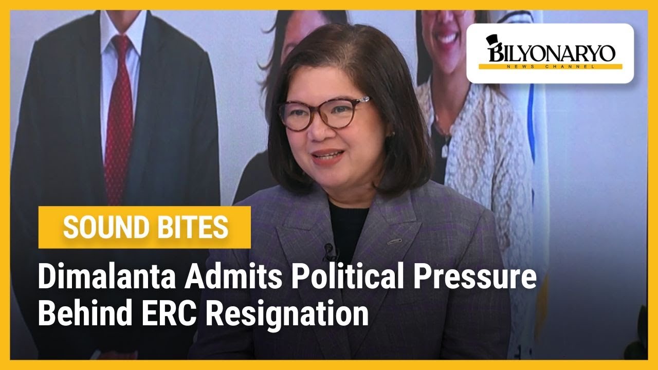 Dimalanta Admits Political Pressure Behind ERC Resignation - YouTube
