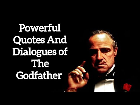 Don Vito Corleone Quotes and Dialogues From Godfather Movie | Badass ...