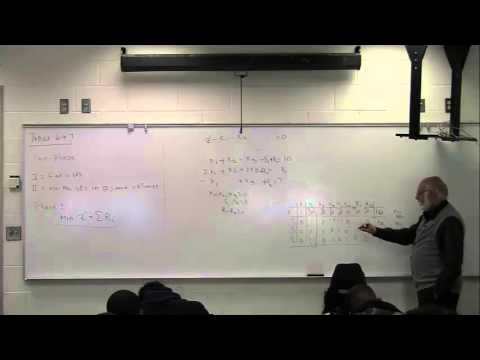 Simplex Method: Two-phase Technique (Class Lecture) - YouTube