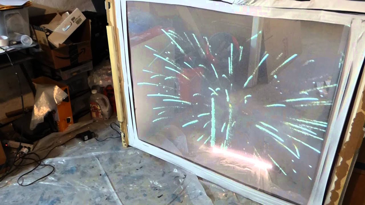 CRYSTAL EDGE TECHNOLOGY TEST INVISIBLE PROJECTOR SCREEN - YouTube