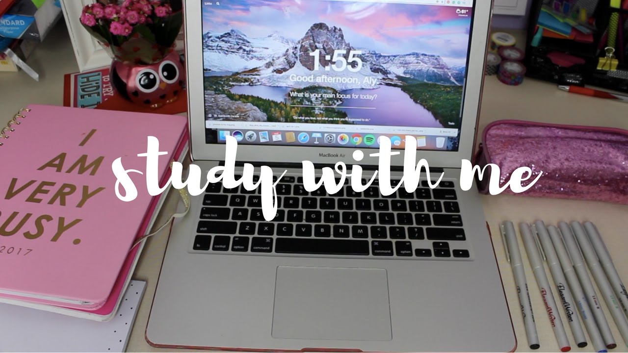 STUDY WITH ME || spring break study routine - YouTube