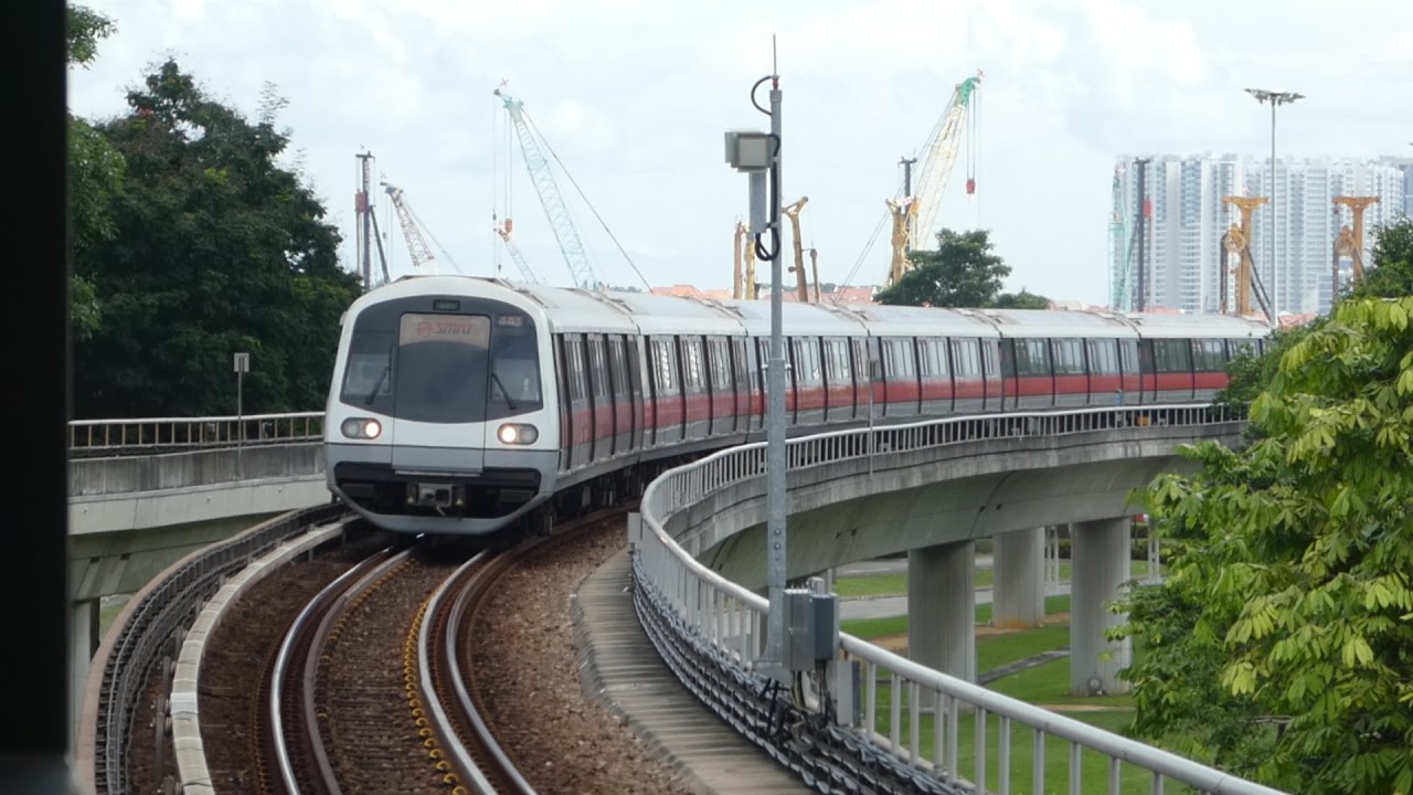 Singapore MRT Changi Airport Branch Line Expo Station シンガポール地下鉄チャンギ空港支線 ...